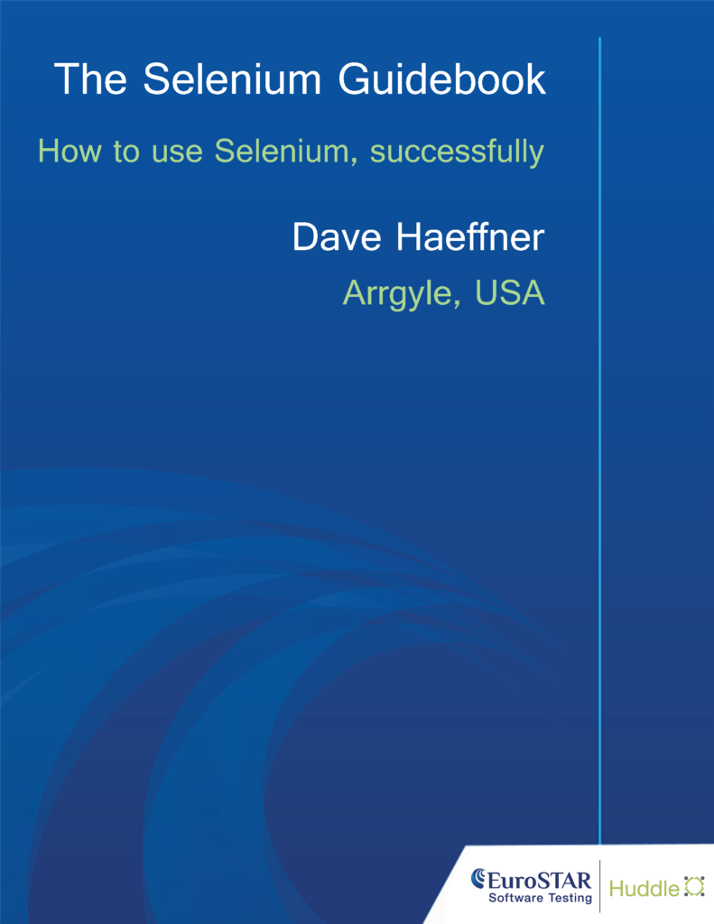Selenium eBook Cover - Java Script | EuroSTAR Huddle