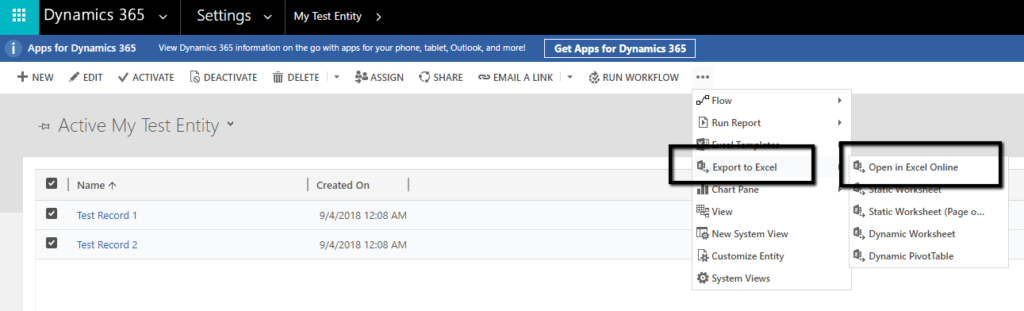 Rights Required For Bulk Edit Records In Excel Online
